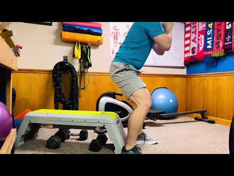 Bench Tap Squats - YouTube