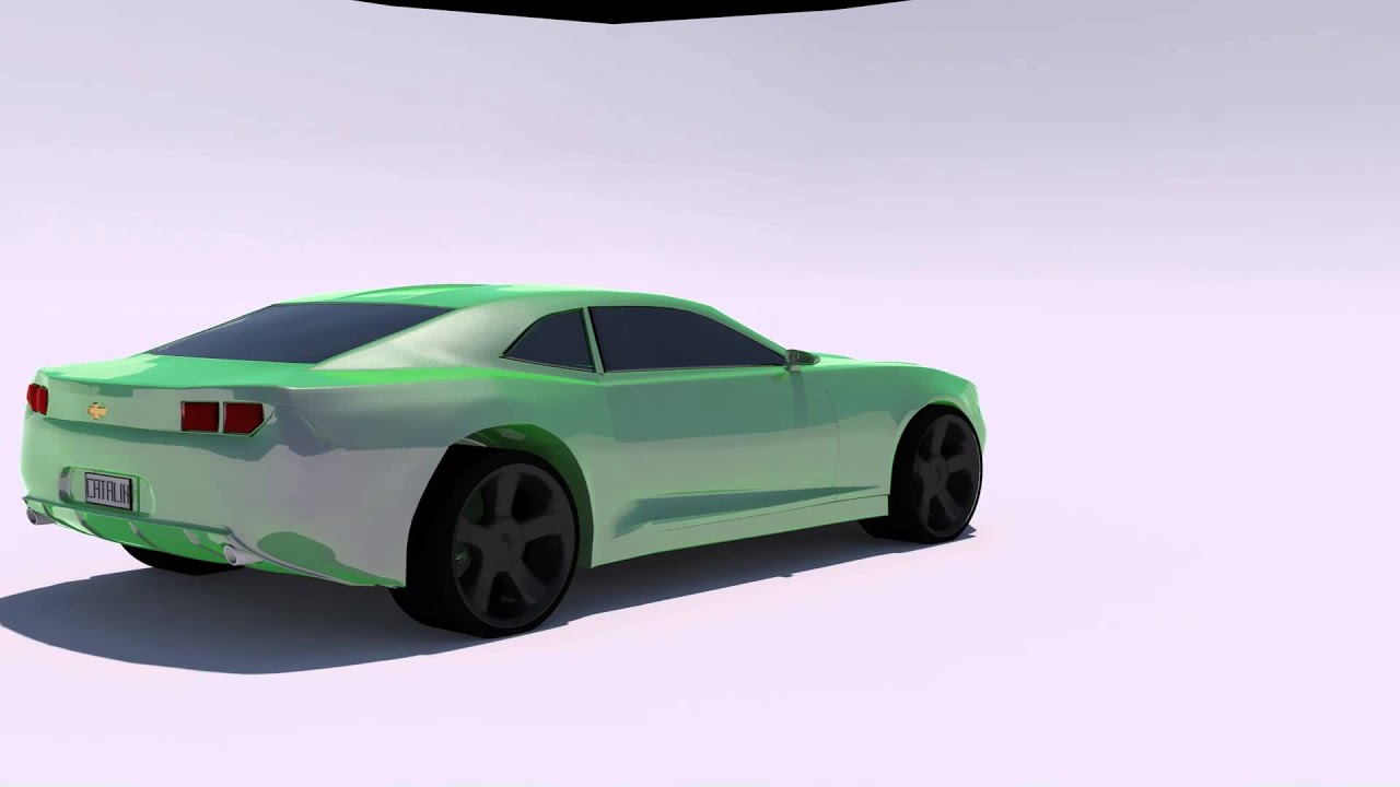 camaro 3ds max animation turntable - YouTube