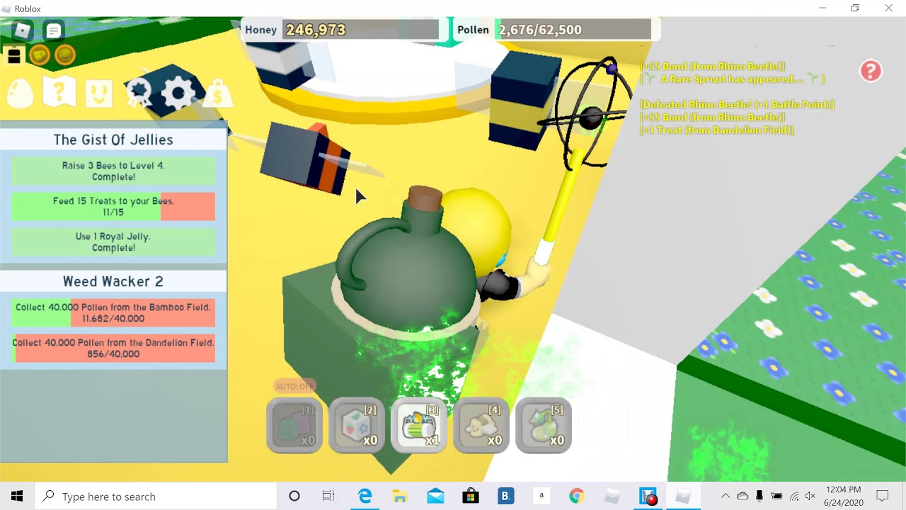 how to get to pineapple patch l bee swarm sim!!! - YouTube