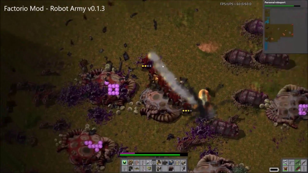 Robot Army v0.1.3 Gameplay - Going for a hunt! [Factorio 0.12.29] - YouTube