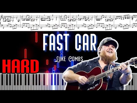 Luke Combs - FAST CAR (Advanced HARD Piano Tutorial) With Sheet Music ...