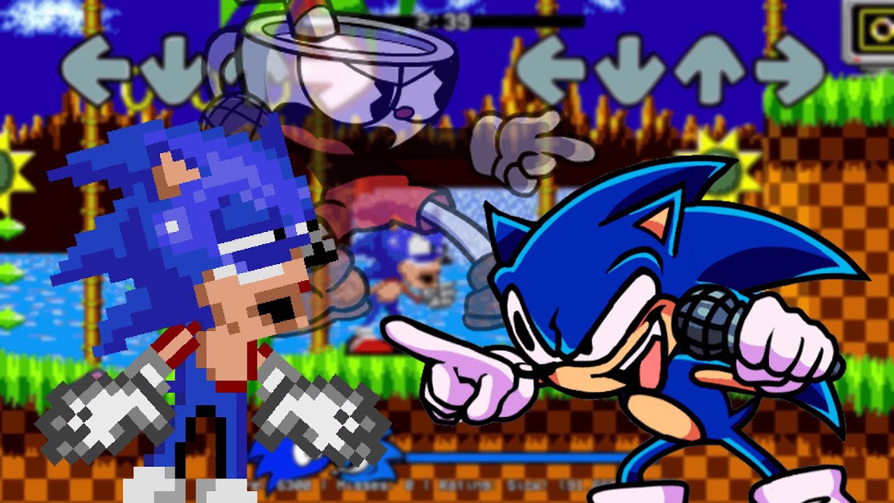 Friday Night Funkin: SRR Sonic and Dorkly Sonic sing Knockout - YouTube