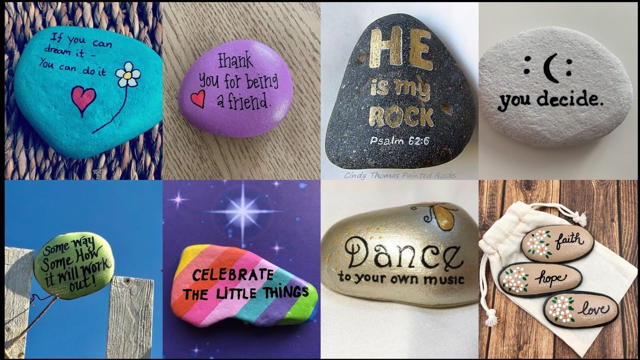 Top 200+ outstanding and beautiful pebble stone painting ideas - YouTube