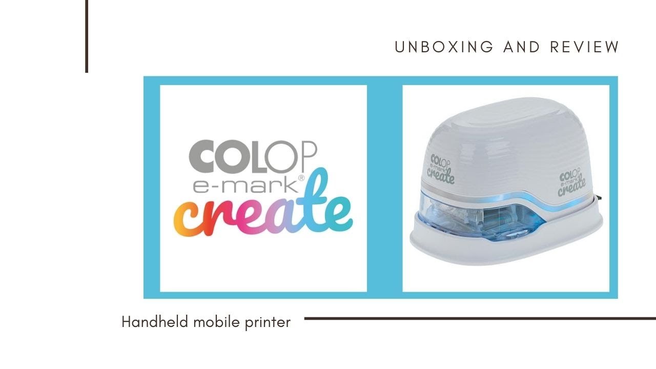 Colop e-Mark Create by WRMK | Unboxing and Review - YouTube