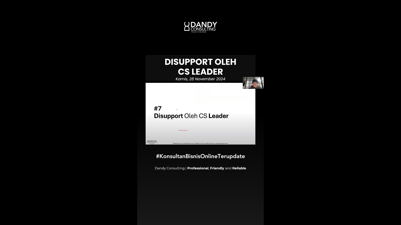 𝗗𝗶𝘀𝘂𝗽𝗽𝗼𝗿𝘁 𝗢𝗹𝗲𝗵 𝗖𝗦 𝗟𝗲𝗮𝗱𝗲𝗿 - YouTube