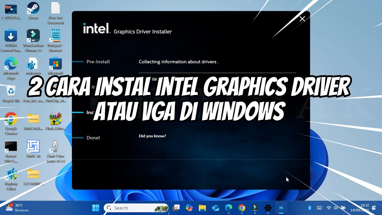 2 Cara Instal Intel Graphics Driver atau VGA di Windows - YouTube