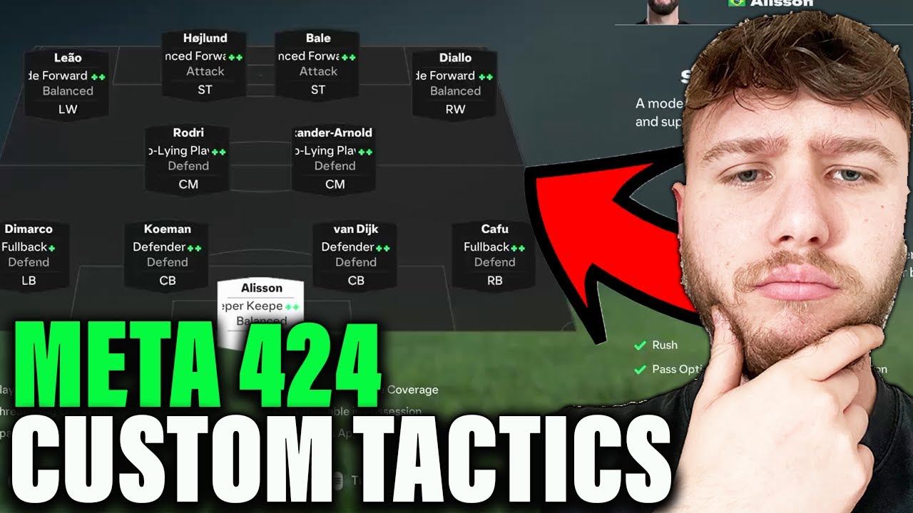 Best 424 META Formation and Custom Tactics in FC 25! 🔥 - YouTube
