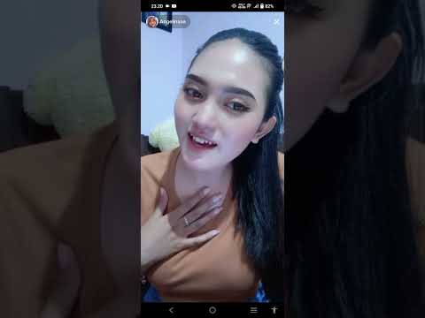 live tiktok cewek cantik seksi montok kaos coklat ketat bikin cr**t 💦 ...