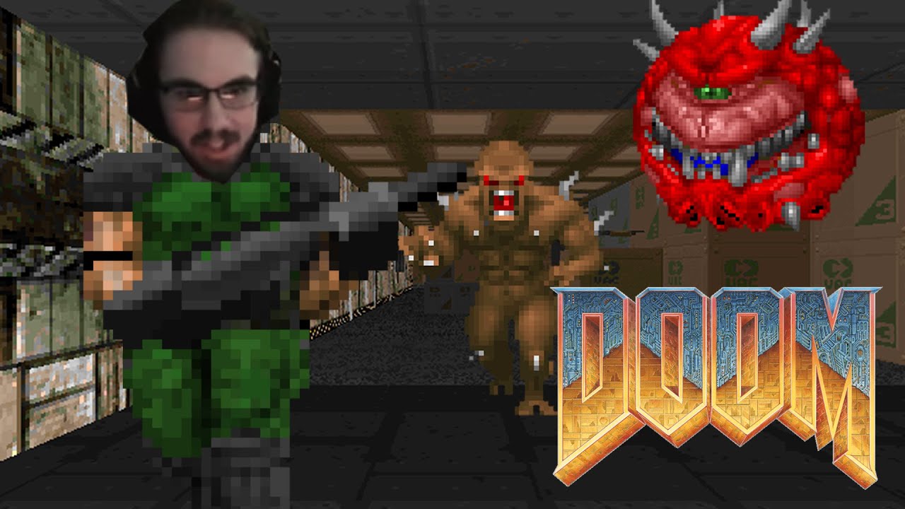 My first time playing Doom (1993): I LOVE IT, IM ADDICTED, I ADORE ...