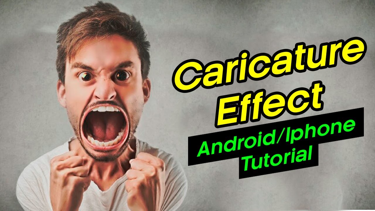 Caricature Effect (Cartoon Face Effect) in Android | Picsart tutorial ...