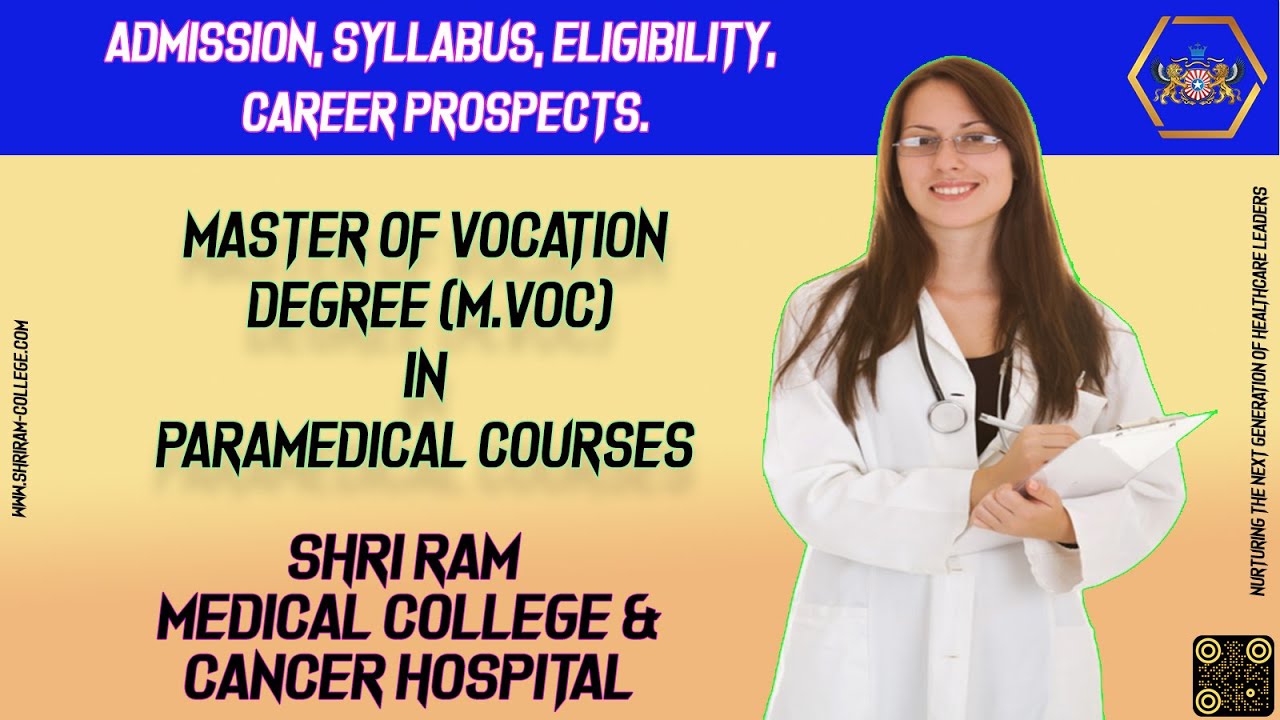 Master of Vocation Degree in Paramedical Courses-Admission, Syllabus, Eligibility & Career ...