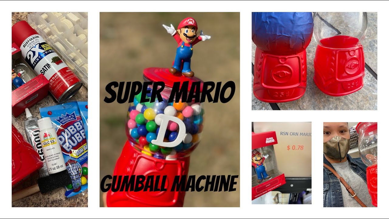 Super Mario Target Gumball Machine | JenniferB | DIY with me - YouTube