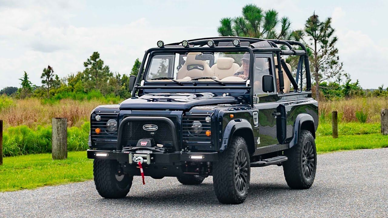 Fully RESTORED (1997) Land Rover DEFENDER 90 Soft Top with LS3 V8 ...