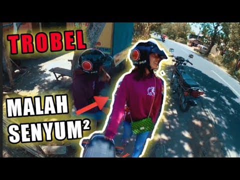 NAIK GL 100 PURA - PURA MOGOK,  REAKSI SI CEWEK  ......