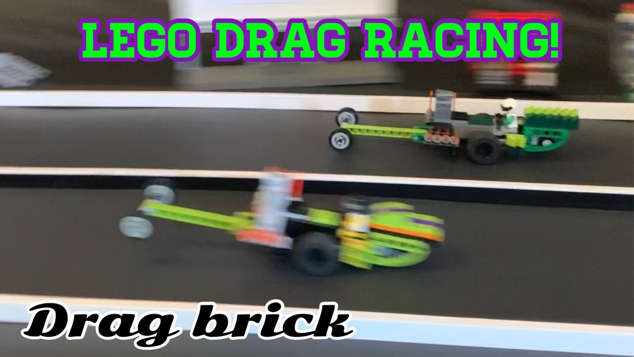 Drag Brick Trailer - SUPER AWESOME RACING! moc LEGO Dragster Boat Bike ...