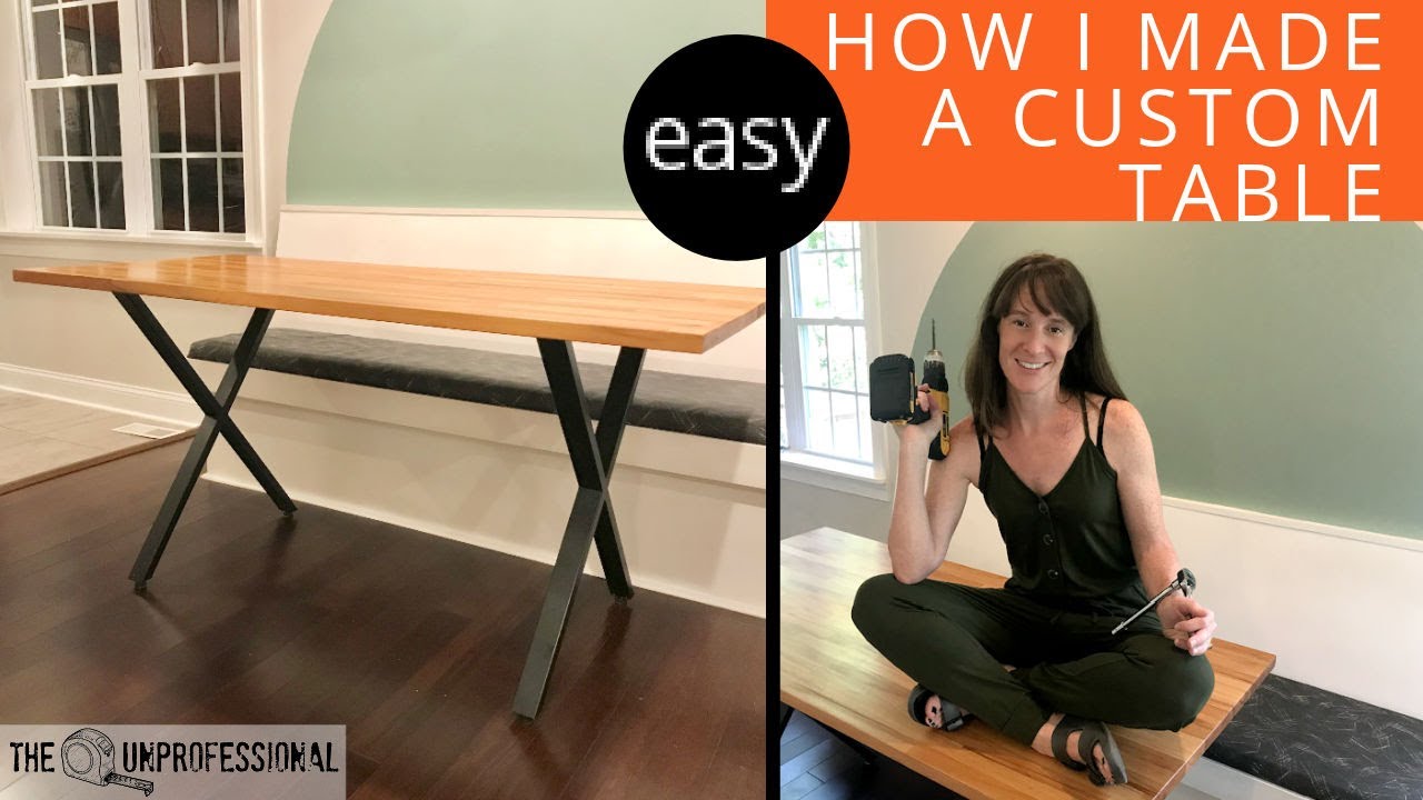 How to Make a Table with X Legs - YouTube