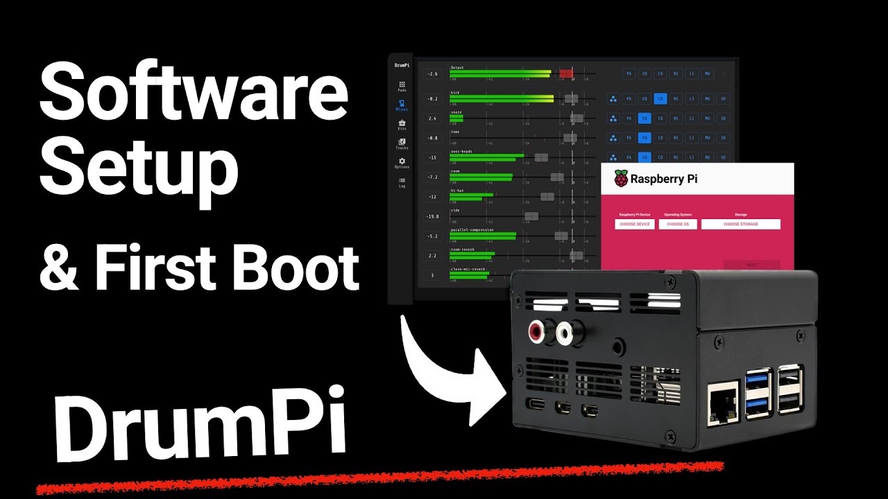 Drumpi: First Boot and Software Setup - YouTube