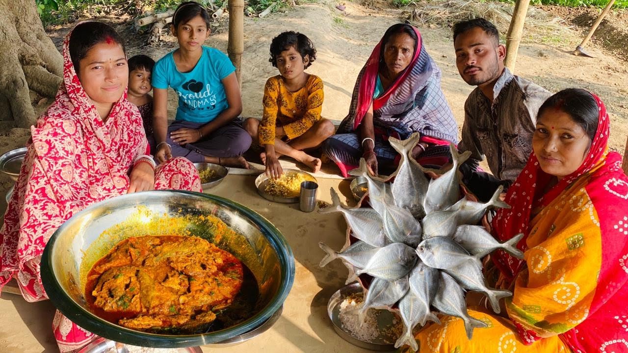 গ্রামের পদ্ধতিতে সমুদ্রের চাঁদা মাছের এক দুর্দান্ত রেসিপি। Fish curry ...