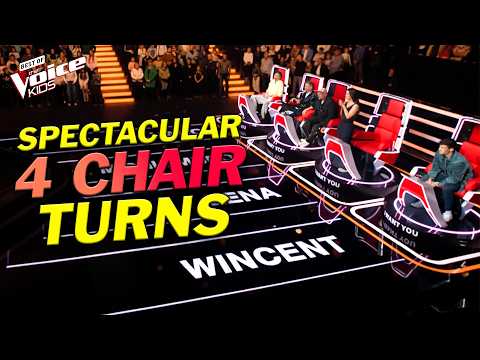 ULTIMATE 4 Chairs Spin | Best of The Voice Kids