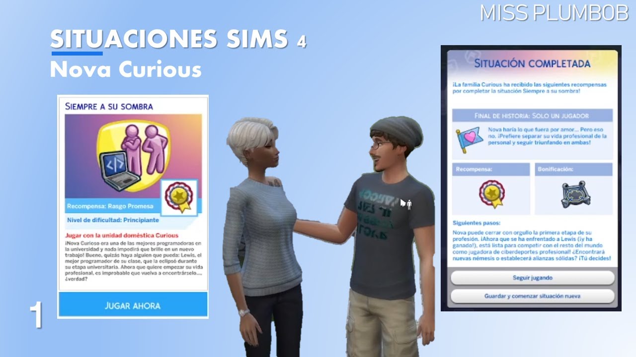 ¡NUEVA (mini) SERIE! Situaciones 🩵 #1: Nova Curious | Los Sims 4 - YouTube