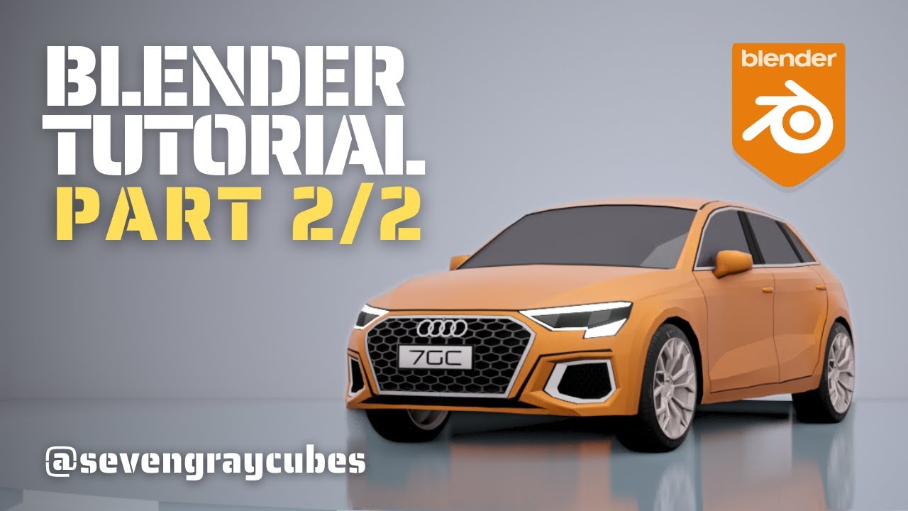 How to model Car in Blender - easy method - PART 2/2 - YouTube