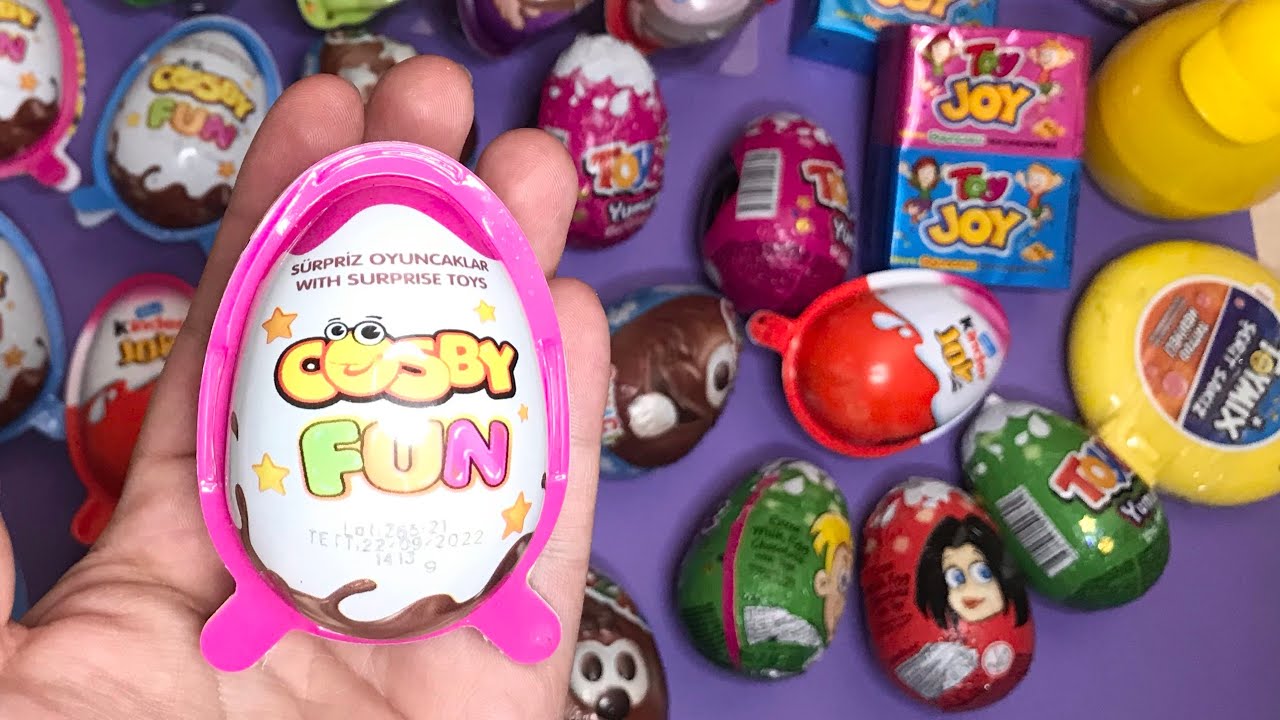 Cosby Fun Suprıse Egg Toys Opening Video ~chocolate ASMR - YouTube