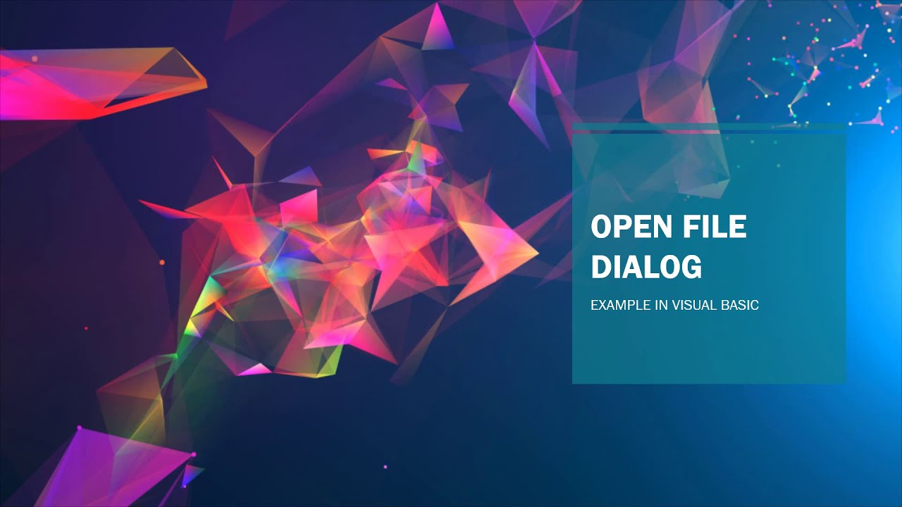 Visual Basic - OpenFileDialog for Image Display - YouTube