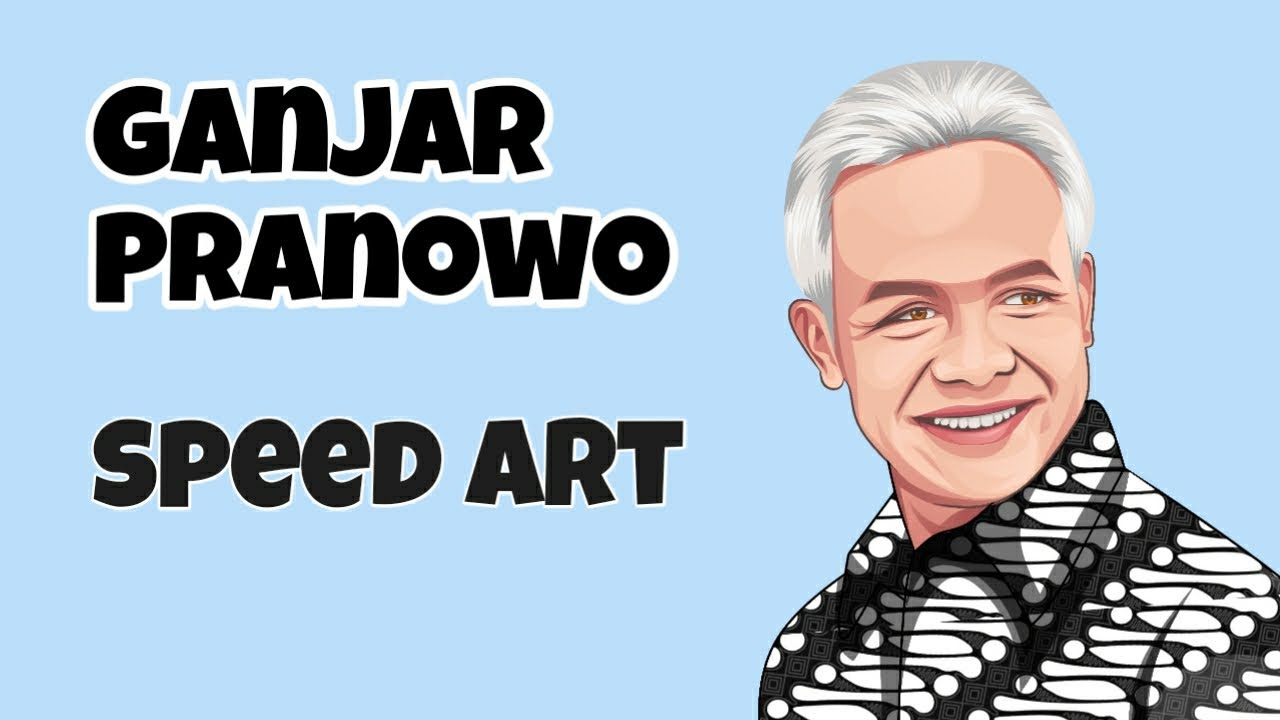 ganjar Pranowo vector speed art with infinite design - YouTube