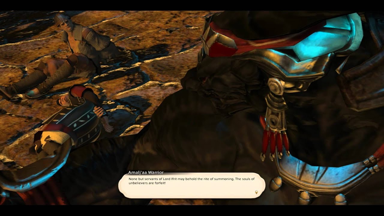 Final Fantasy XIV A Realm Reborn, Story Cutscenes Ifrit Summoning ...