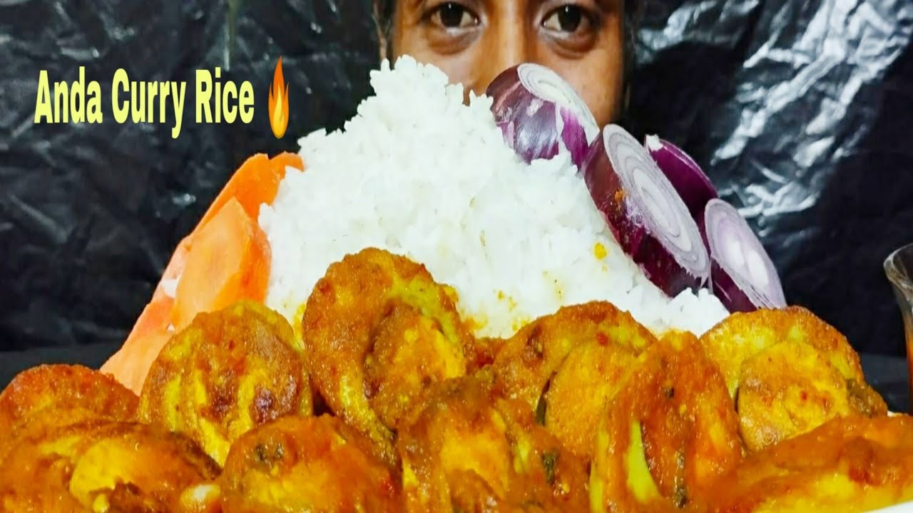 Eating Anda Curry Rice 🔥😋 - YouTube
