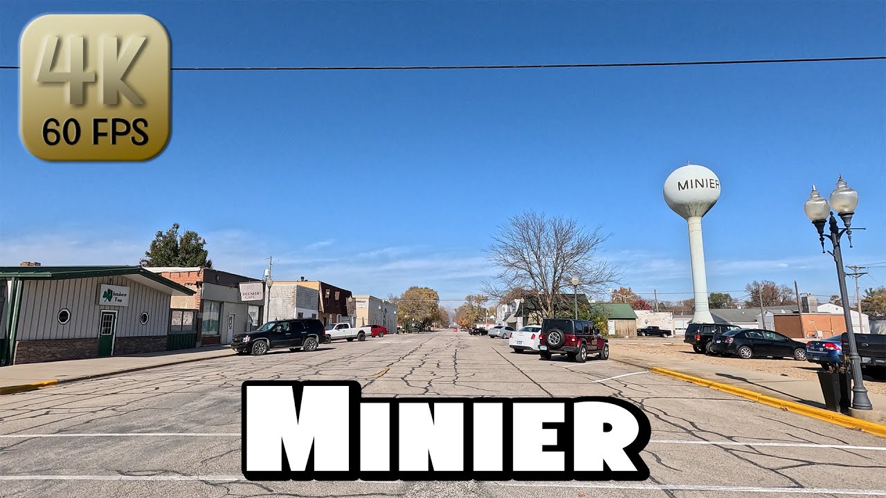 Driving Around Small Town Minier, Illinois in 4k Video - YouTube