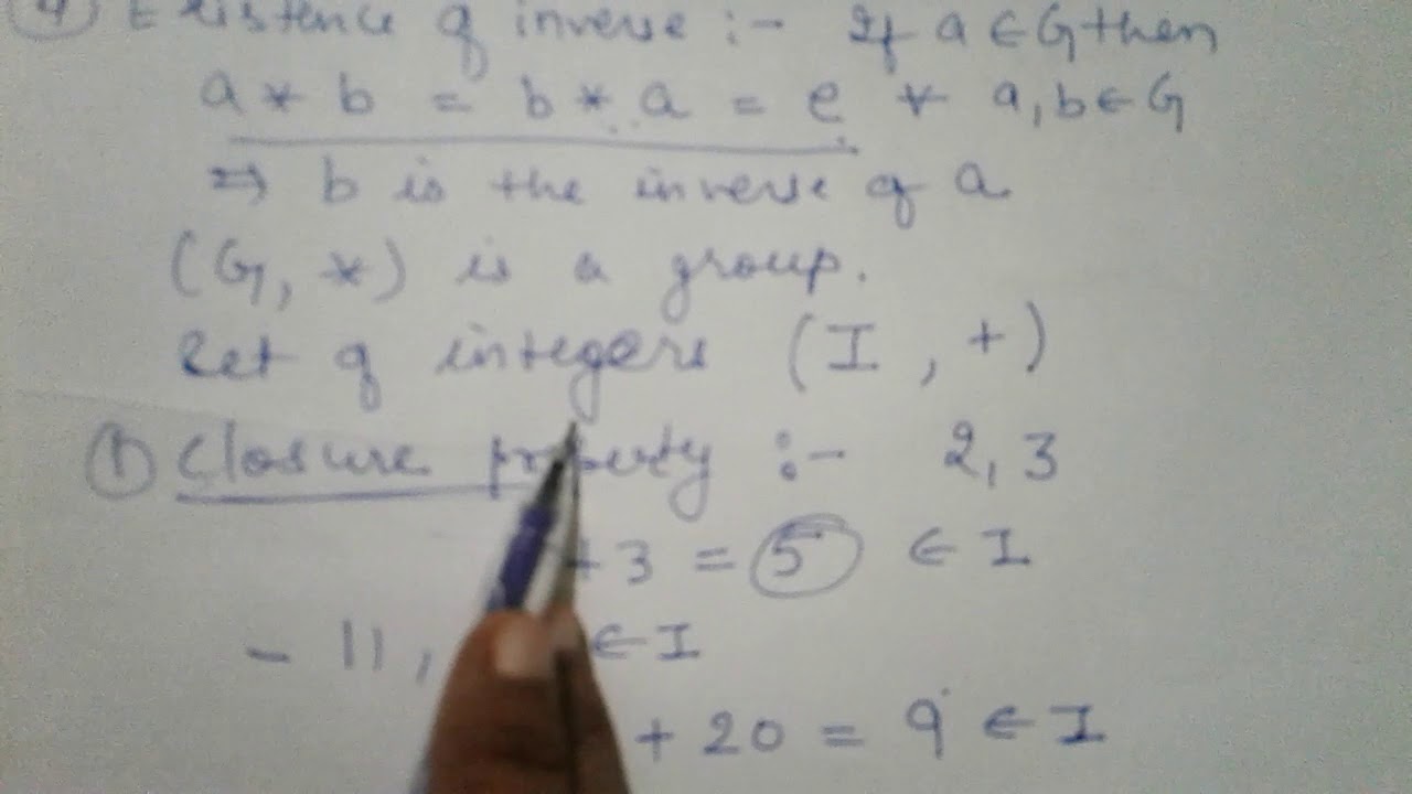 Definition of group in algebra - YouTube