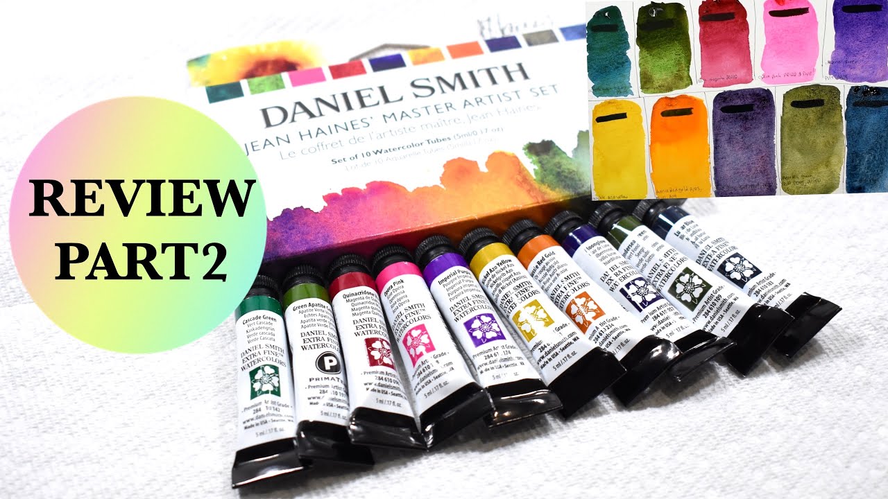 Daniel Smith Jean Haines Master Artist Set Watercolor REVIEW | Plus ...