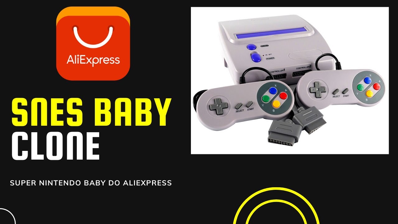 Clone do Super Nintendo Baby do AliExpress | RETROAD 16-bit Video Game ...