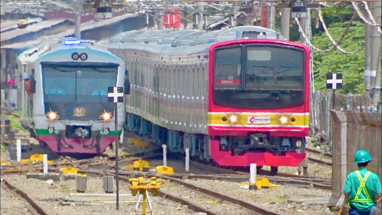 Kereta Api Indonesia Baru || kereta api krl commuter line terbaru - YouTube