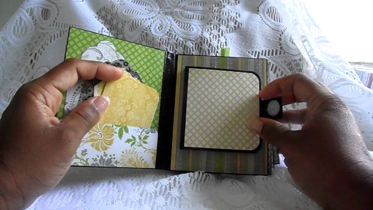mini album using lemon flower stack by dcwv - YouTube