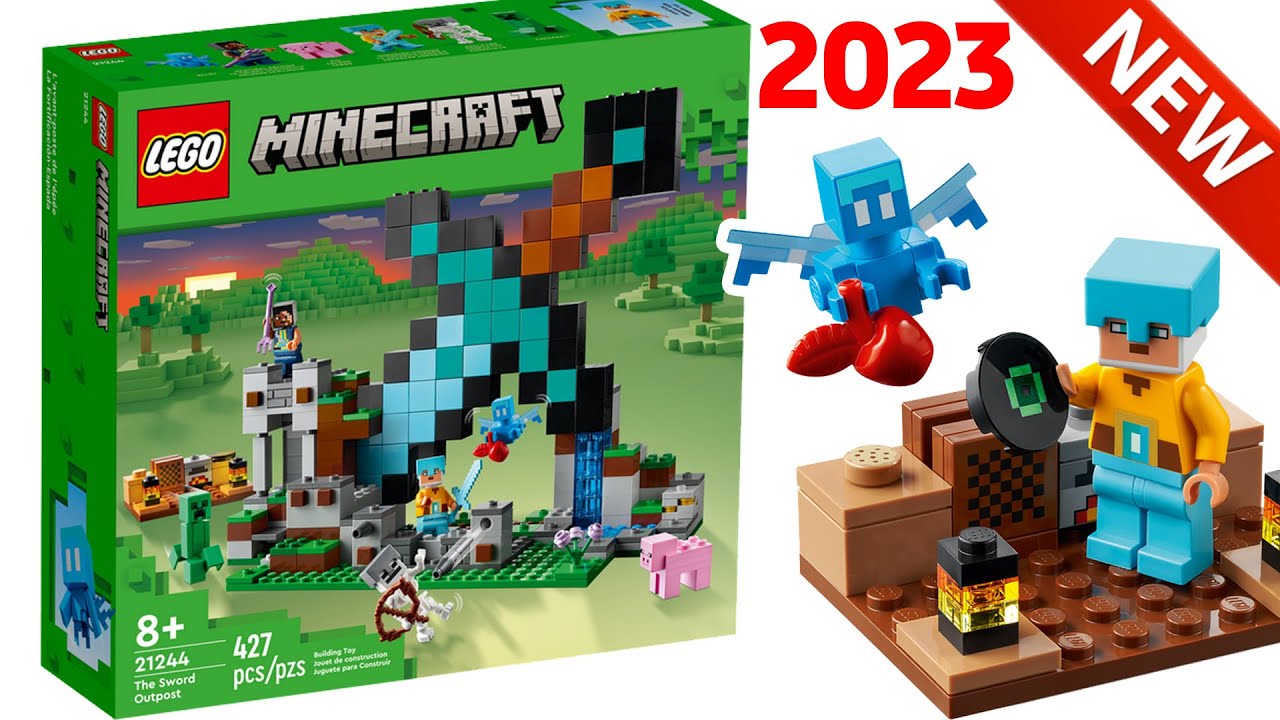 Lego Minecraft 2023 Sets -The Sword Outpost 21244 Review | Officially ...