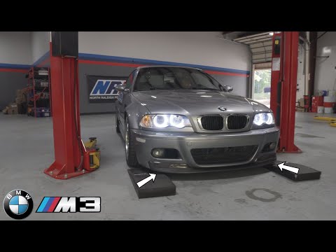 E46 M3 CARBON FIBER FRONT SPLITTER INSTALL!!