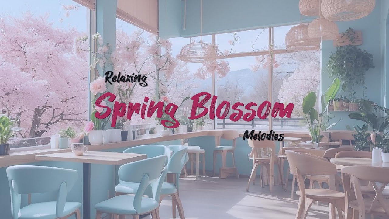 DREAMS OF SPRING | Spring Coffee Shop Ambience & Smooth Jazz Music 🌸 ...