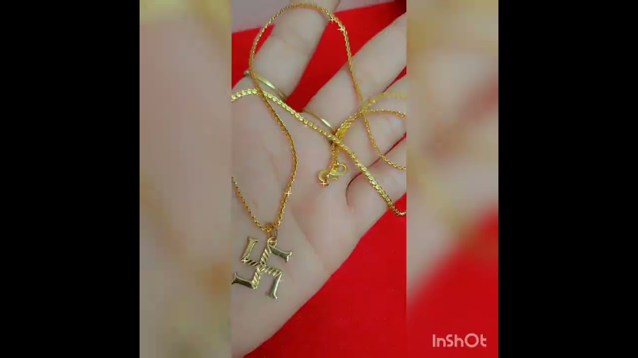 New nack chain designs and gold happy - YouTube