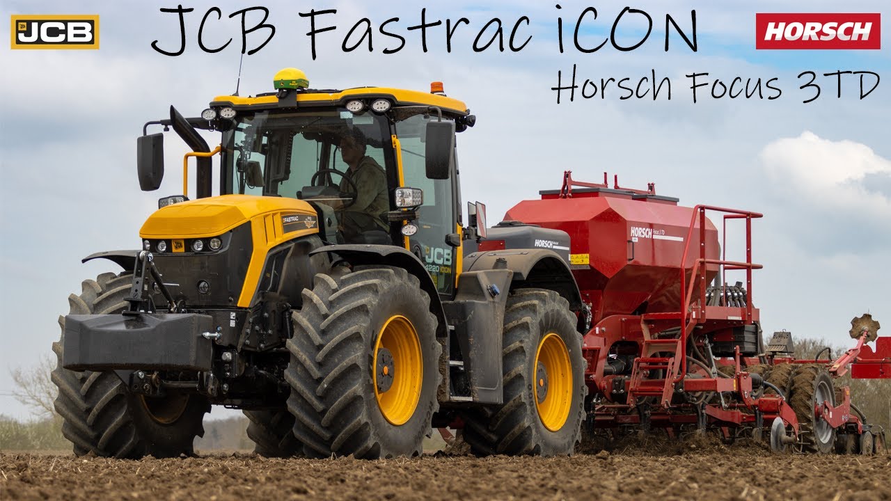 Brand New JCB Fastrac iCON | Spring Drilling 2023 - YouTube