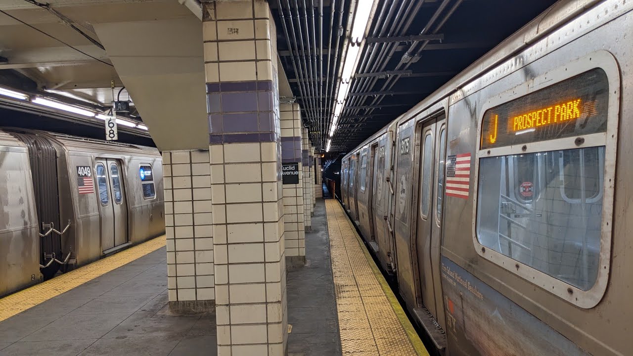NYC Subway: R211T C Train Meets R179 J to Prospect Park at Euclid ...