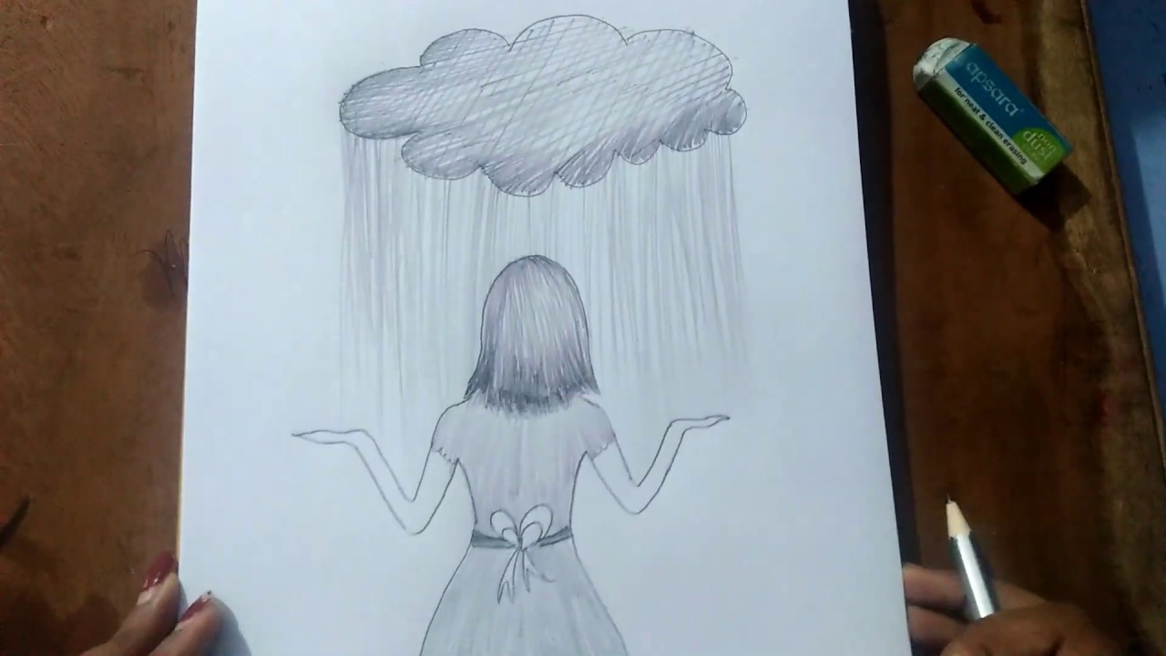 Alone In The Rain Sketch
