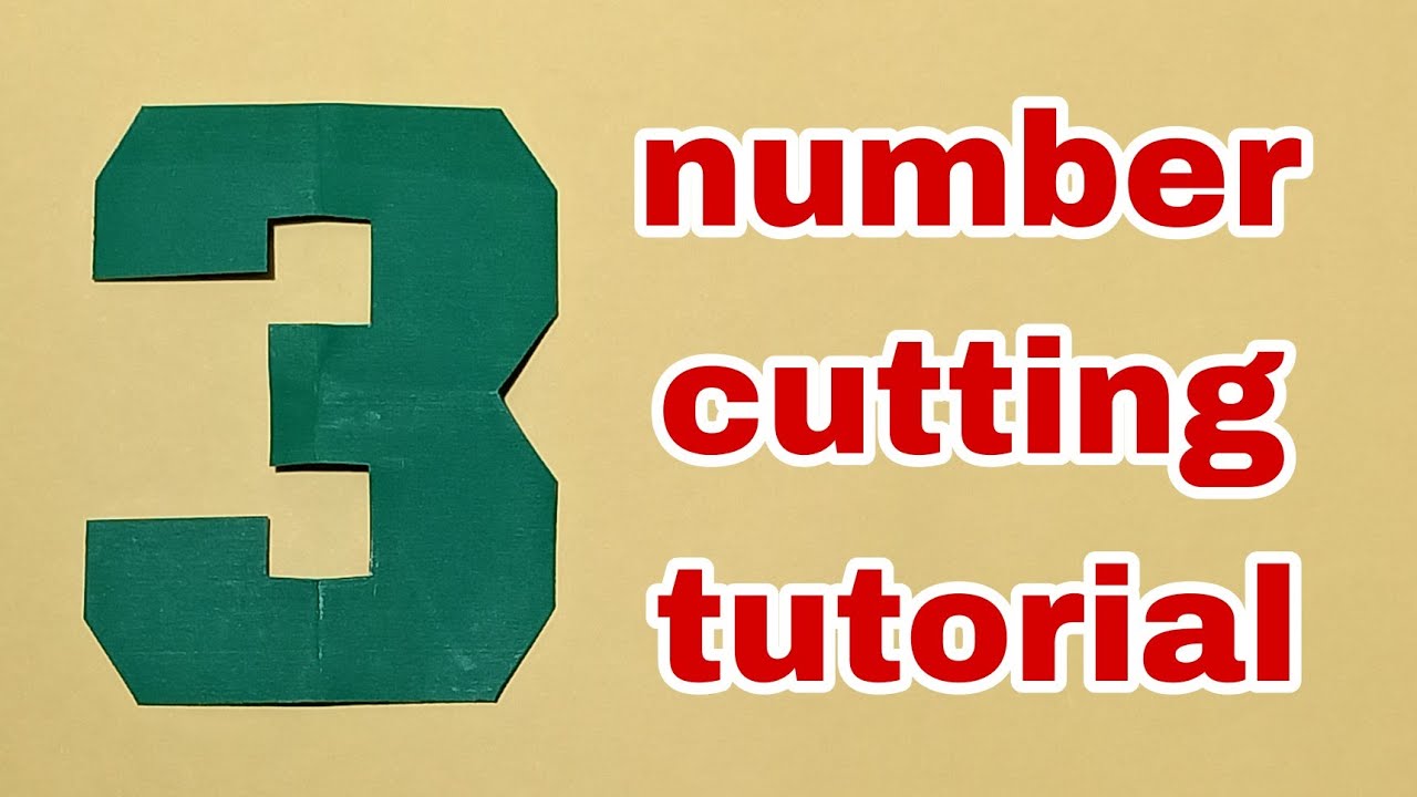 number cutting (3) tutorial - YouTube