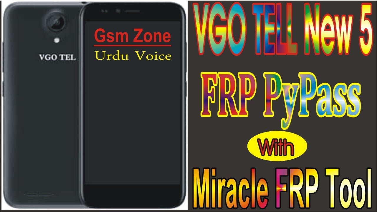 How To Google Account Remobe VGO Tell New 5 FRP ByPass Miracle FRP ...