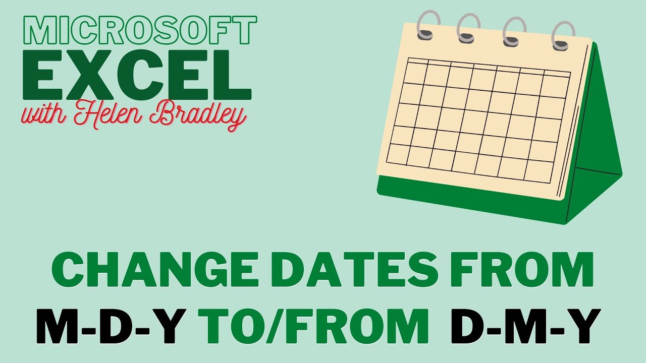 Convert MDY to DMY in Excel with Ease - YouTube