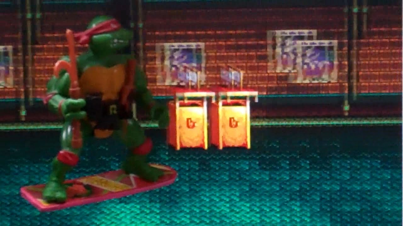 TMNT Raphael On Marty McFly's Back To The Future II Hover Board On ...
