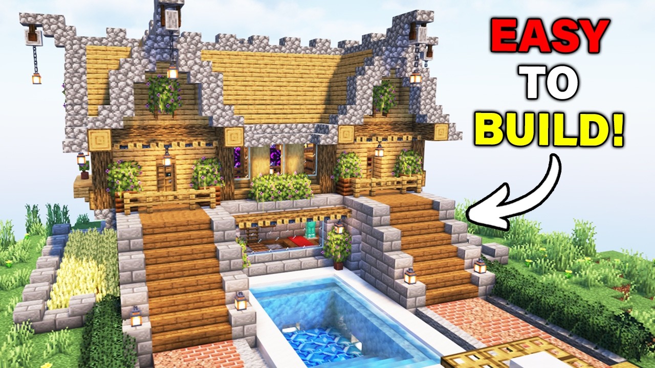 ⛏️ Minecraft : ULTIMATE Survival House 🏡 [ Build Tutorial ] - YouTube