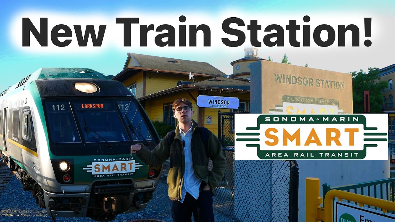 I rode the first ever train from this new station! - YouTube