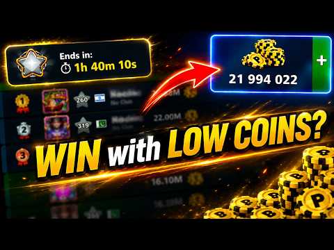 Can I Win This League With ONLY 21M Coins? 😱 | 8 Ball Pool